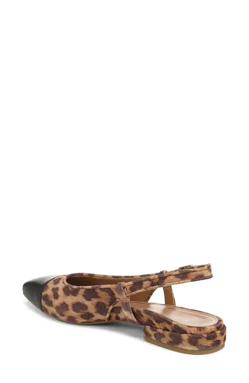 Vionic Petaluma Slingback Flat - Tan Leopard