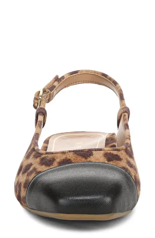 Vionic Petaluma Slingback Flat - Tan Leopard