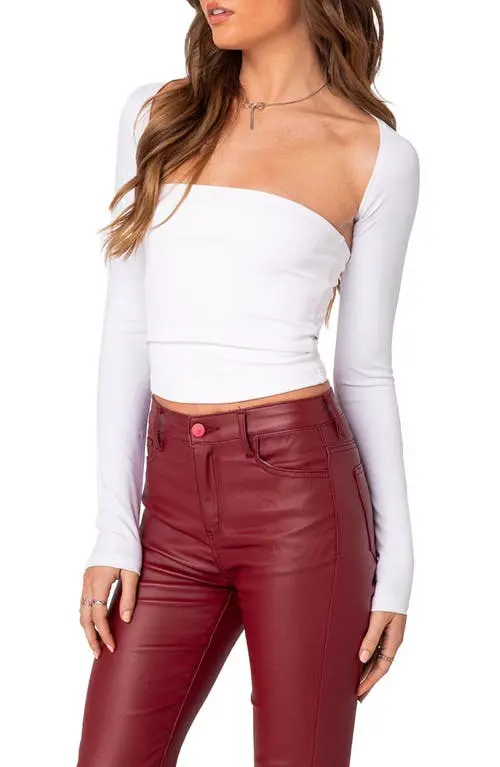 EDIKTED Sora Strapless Top & Shrug