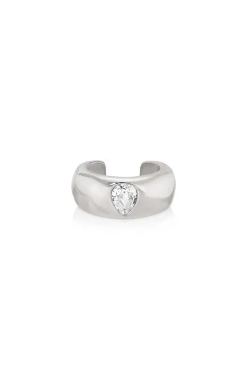 Ettika Hammered Ear Cuff - Silver