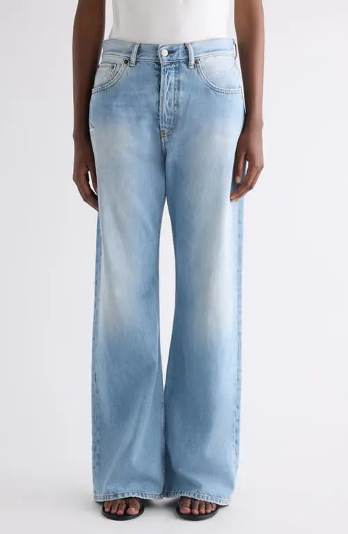 Acne Studios Loose Fit Wide-leg Jeans - Light Blue