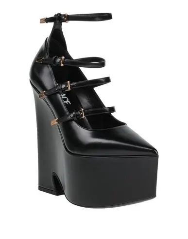 Versace Pumps In Calfskin - Black