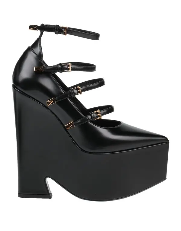 Versace Pumps In Calfskin - Black