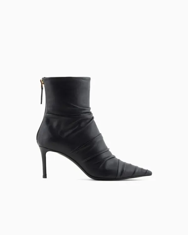 Giorgio Armani Nappa Leather Ankle Boots