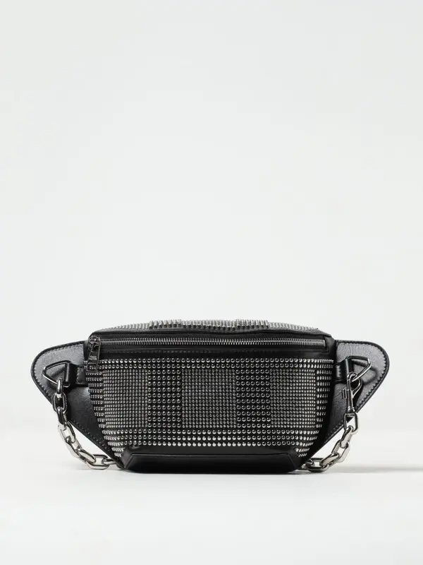 Alexander McQueen Leather Belt Bag With All-over Studs - Black