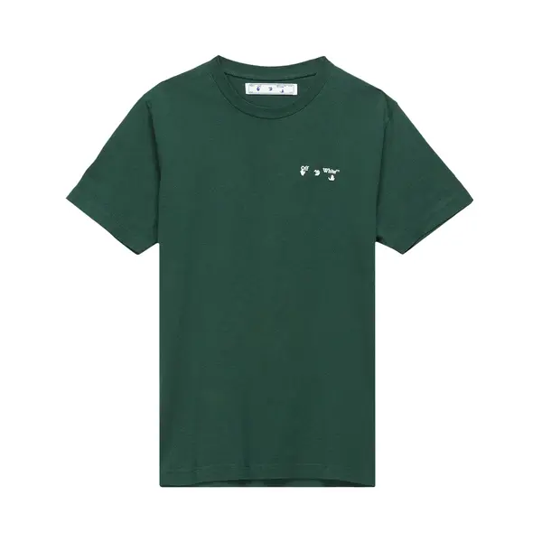 Off-White Logo Slim Tee 'dark - Green