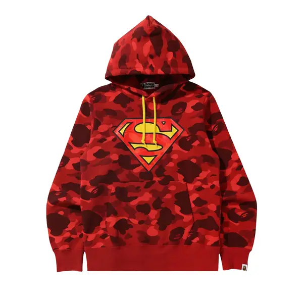 A BATHING APE X Dc Superman Camo Pullover Hoodie