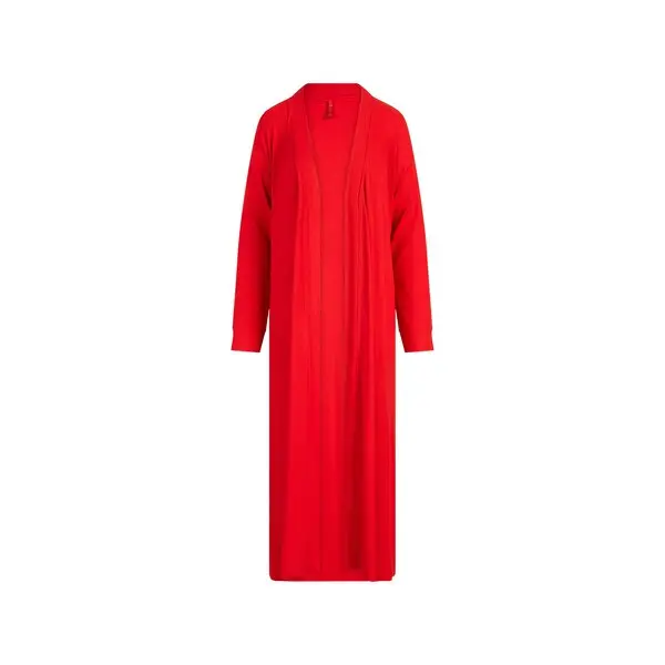 SKIMS Long Robe | Red | | Soft Lounge - Cherry