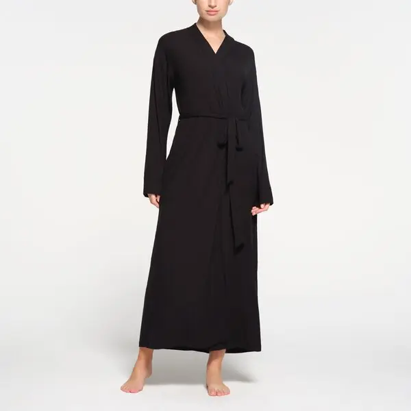 SKIMS Soft Lounge Long Robe - Onyx