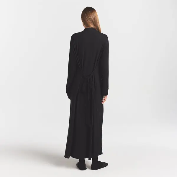 SKIMS Long Robe | Black | | Soft Lounge - Onyx