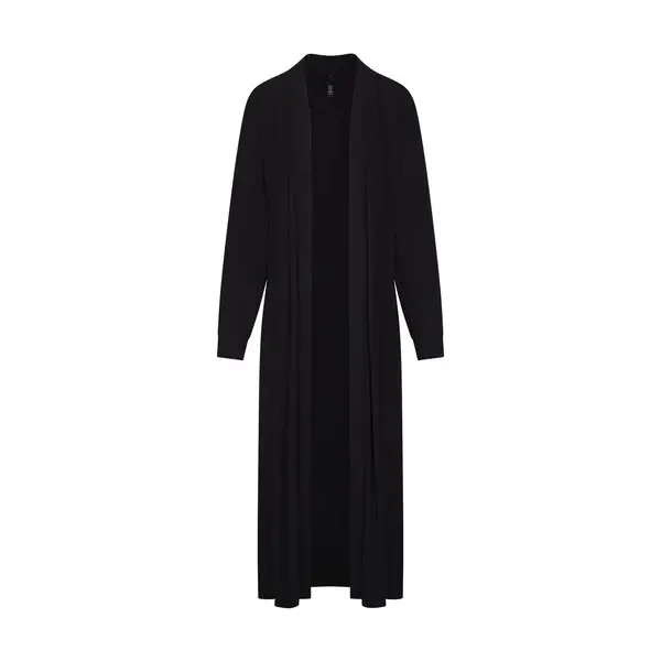 SKIMS Long Robe | Black | | Soft Lounge - Onyx