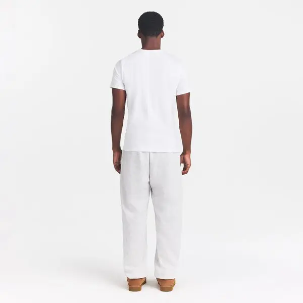 SKIMS Classic T Shirt | Black | | Cotton - Chalk