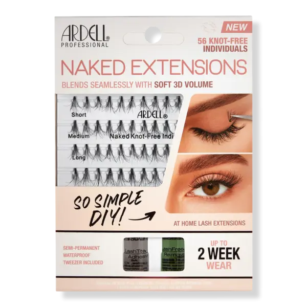 ARDELL Naked Extensions Kit, Combo Individual Lashes - One-color