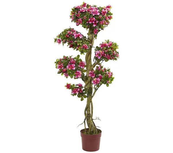NEARLY NATURAL 5' Azalea Artificial Tree