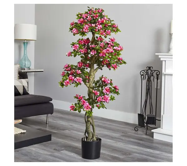 NEARLY NATURAL 5' Azalea Artificial Tree