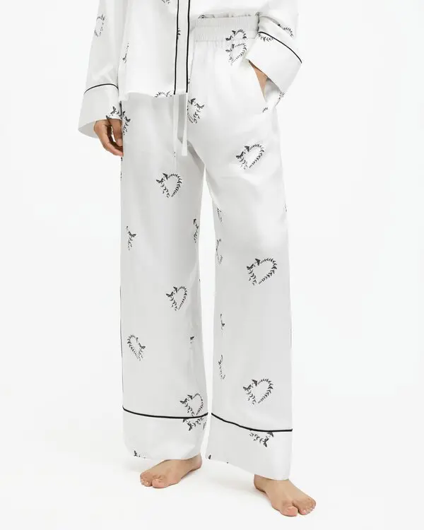 ALLSAINTS Sofi Silk Blend Escalera Pyjama Pants
