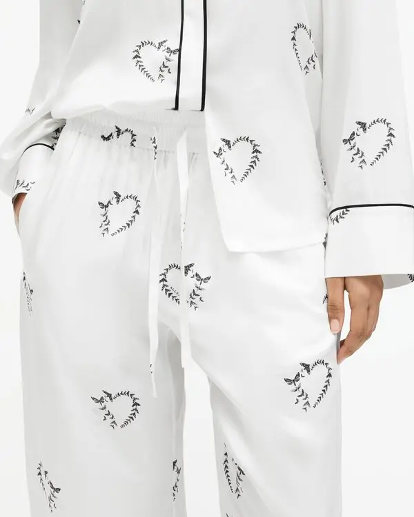 ALLSAINTS Sofi Silk Blend Escalera Pyjama Pants