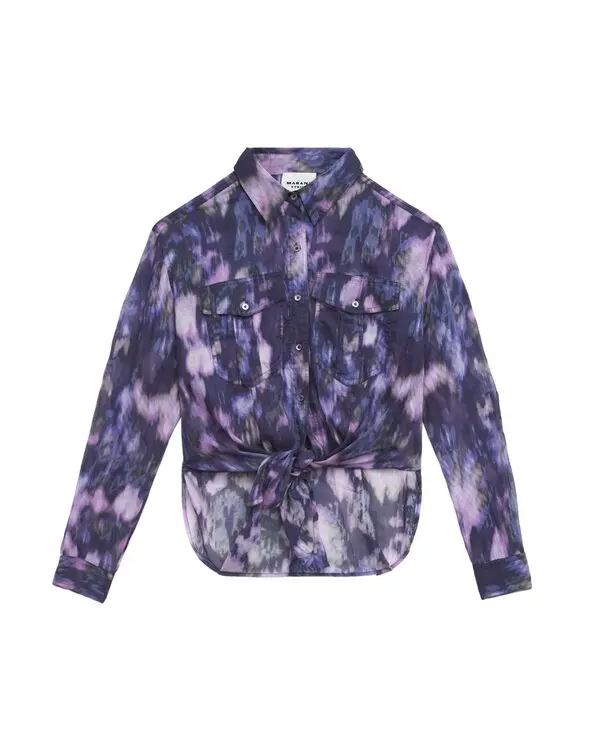 MARANT ETOILE Nath Shirt - Purple/lilac