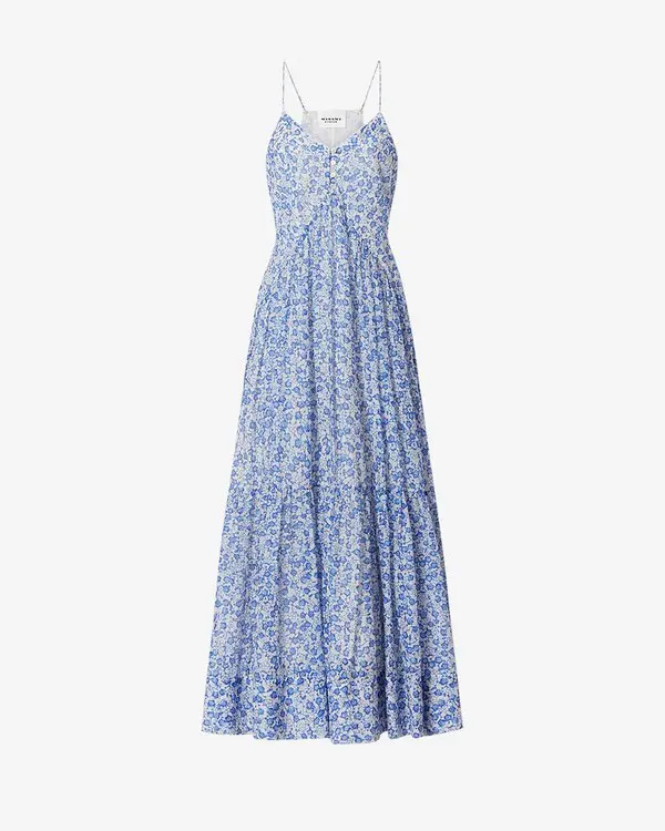MARANT ETOILE Sabba Floral Print Dress - Blue