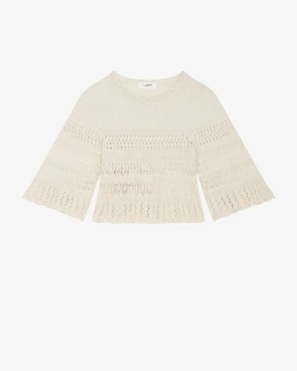MARANT ETOILE Frizy Crochet Top - Ecru