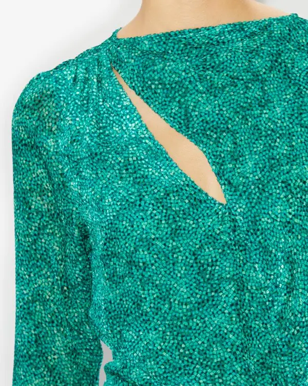 Isabel Marant Selma Dress In Green - 60% Off | Editorialist