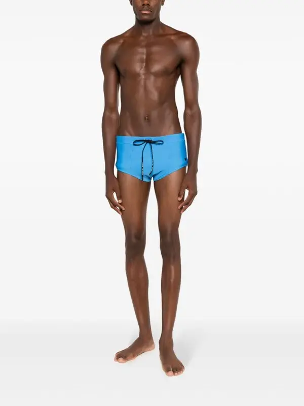 AMIR SLAMA Logo-plaque Drawstring Swimming Trunks