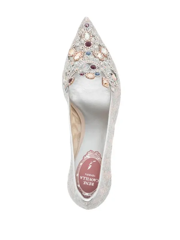 Rene Caovilla Cinderella Embellished Pumps
