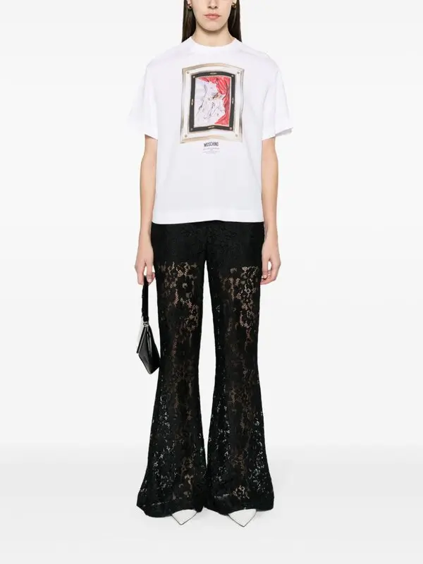 Moschino Painting-print Crepe Blouse