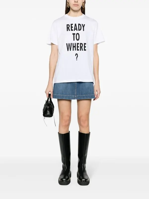 Moschino Text-print Organic Cotton T-shirt