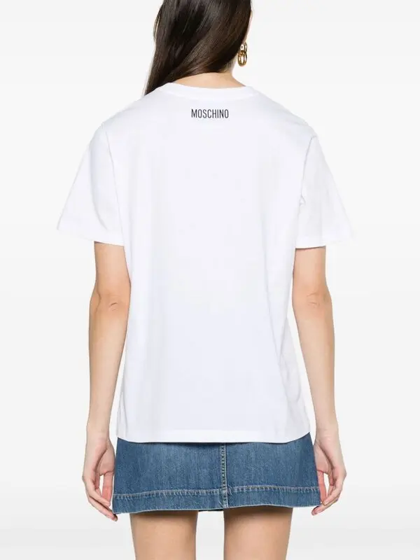 Moschino Text-print Organic Cotton T-shirt