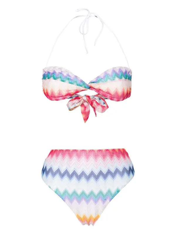 Missoni Zigzag Bandeau Bikini Set