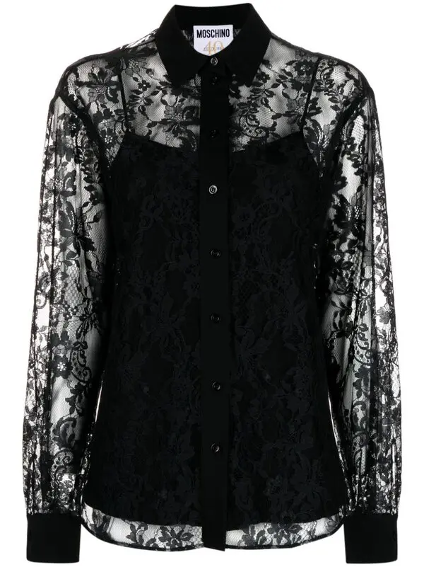 Moschino Floral Lace Button-up Shirt