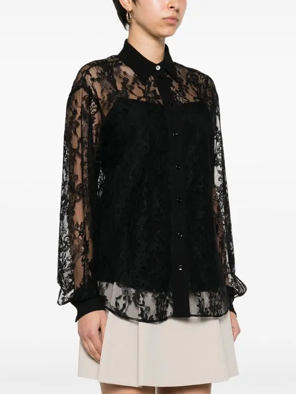 Moschino Floral Lace Button-up Shirt