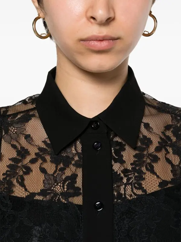 Moschino Floral Lace Button-up Shirt