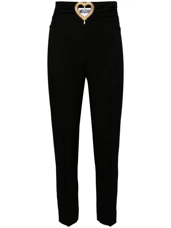 Moschino Heart Cut-out Tailored Trousers