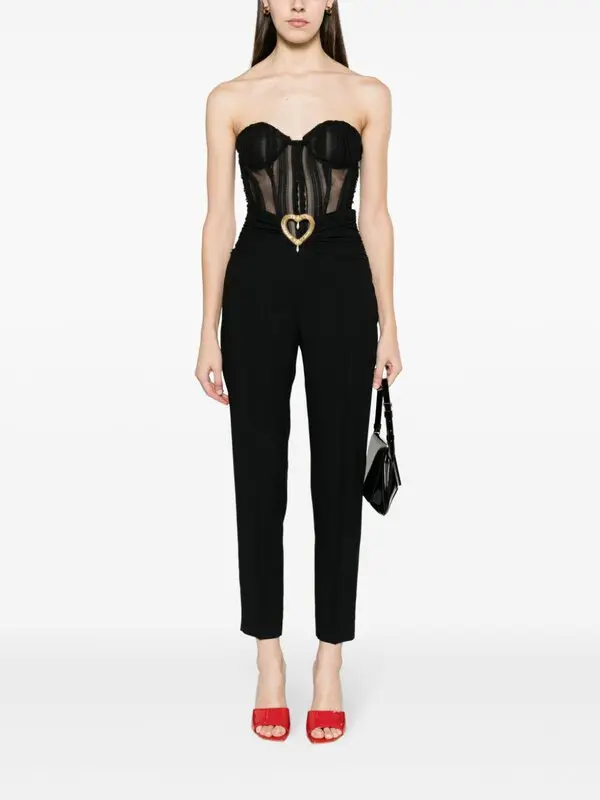Moschino Heart Cut-out Tailored Trousers