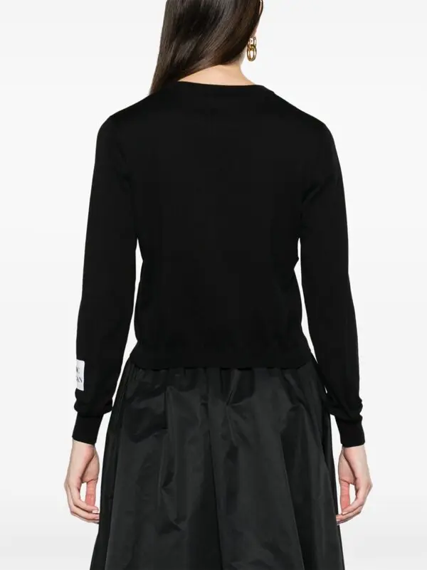 Moschino Crystal-embellished Cotton Cardigan