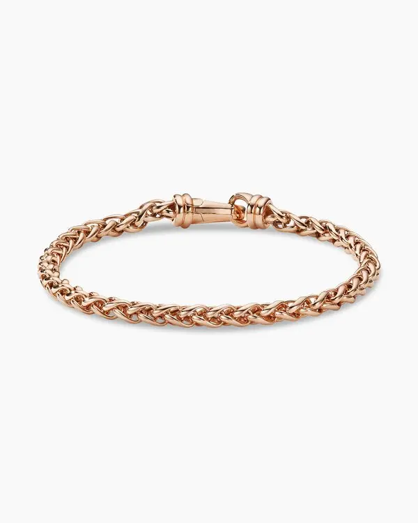 David Yurman Wheat Chain Bracelet - 18k Rose Gold