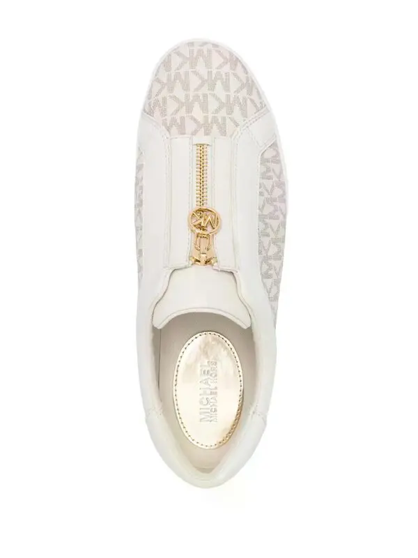 Michael Kors Keaton Logo-print Sneakers - Neutrals