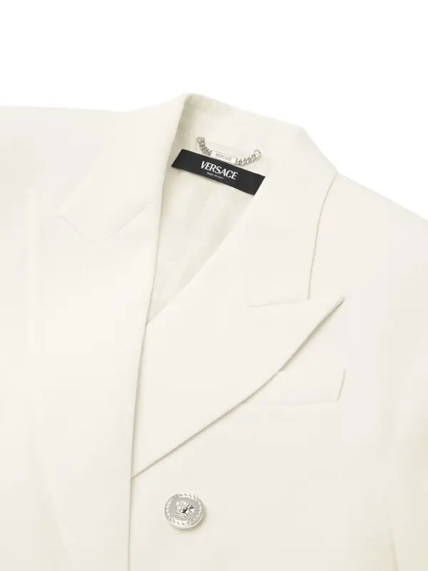 Versace Double-breasted Wool Blazer