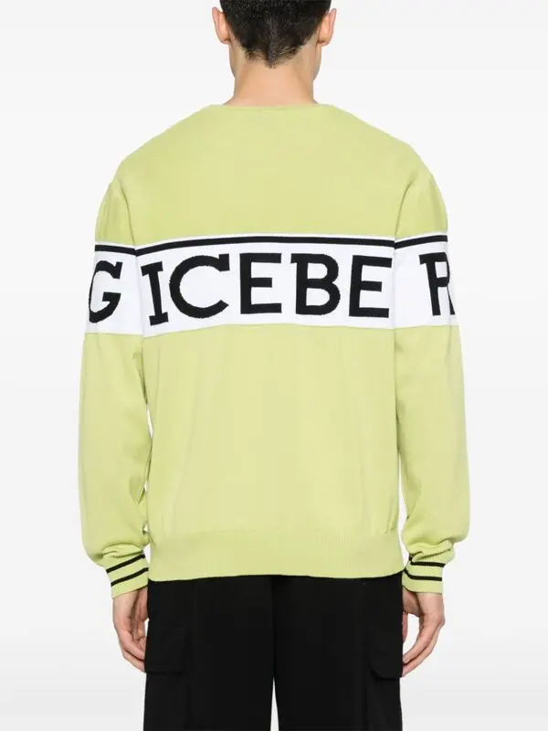 Iceberg Jacquard-logo Cotton Sweatshirt