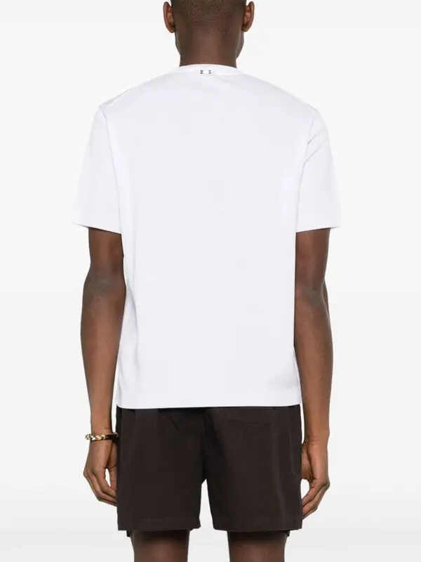 Herno Logo-plaque Cotton T-shirt - White
