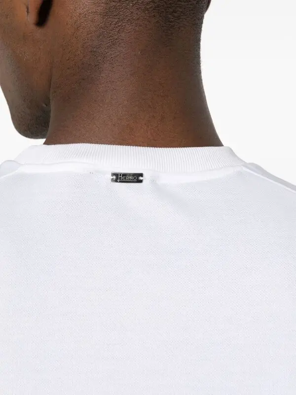 Herno Logo-plaque Cotton T-shirt - White