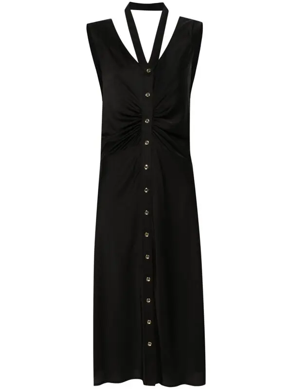Pinko Ruched-detail Midi Dress