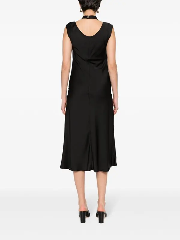 Pinko Ruched-detail Midi Dress