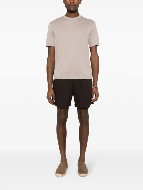 Herno Logo-plaque Cotton T-shirt - Brown