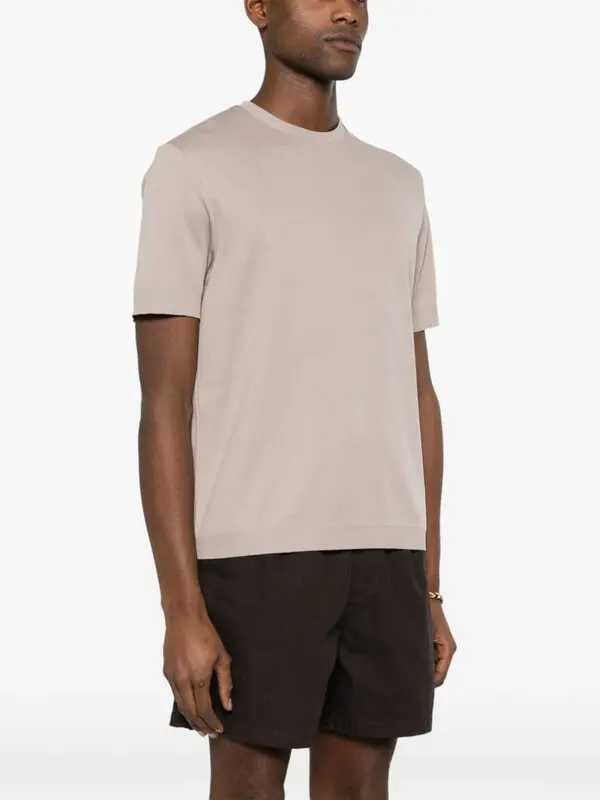 Herno Logo-plaque Cotton T-shirt - Brown