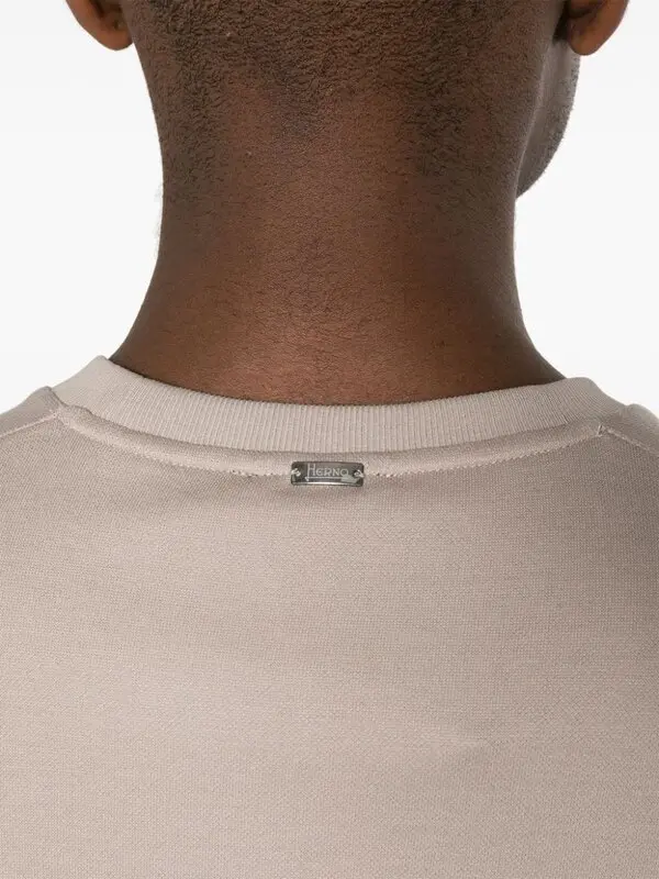 Herno Logo-plaque Cotton T-shirt - Brown