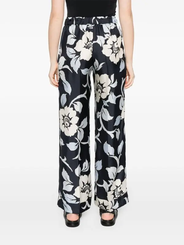 P.a.r.o.s.h Wide-leg Silk Trousers - Blue