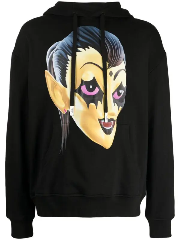 HACULLA. Golden Lady Graphic-print Hoodie - Black